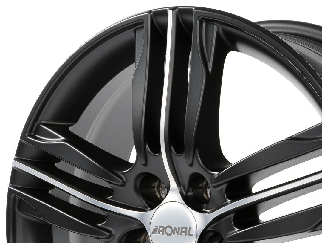 Ronal R57 Mattschwarz-Frontkopiert | felgenoutlet.de