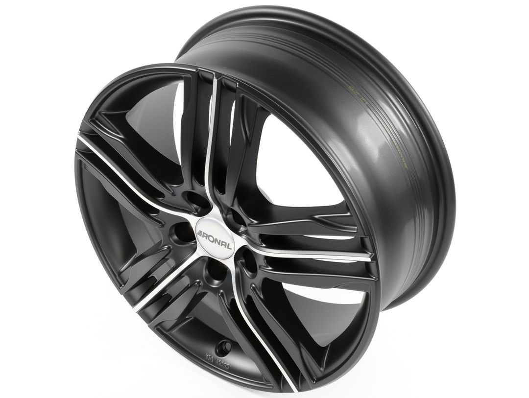 Ronal R57 Mattschwarz-Frontkopiert | felgenoutlet.de