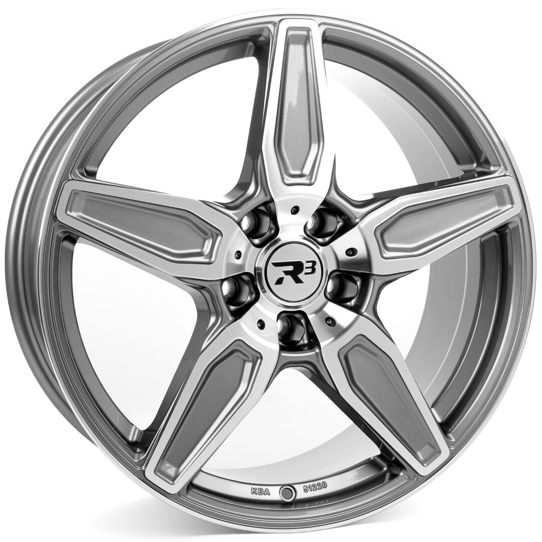 R³ Wheels R3H08 anthracite-polished für Ihren Mercedes-Benz C-Klasse ...
